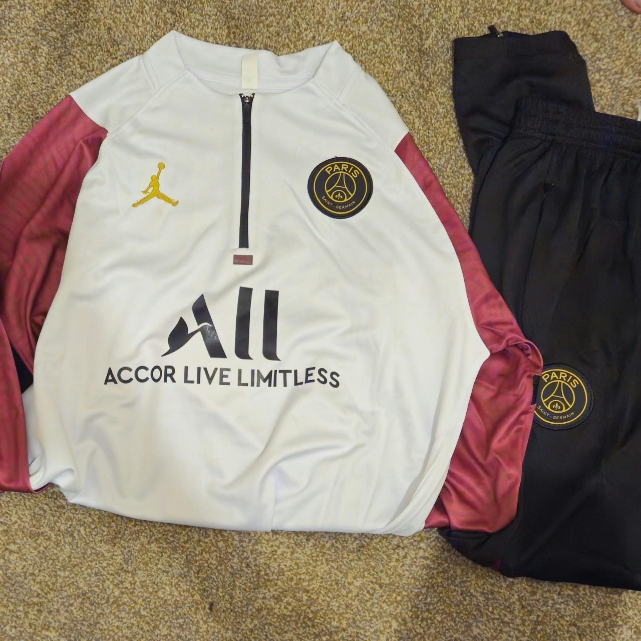 Nike PSG tracksuit large - black and red #sportswear | Depop