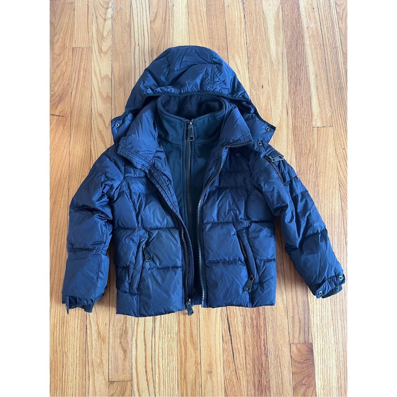 In great used conditions SAM. jacket kids navy blue... - Depop