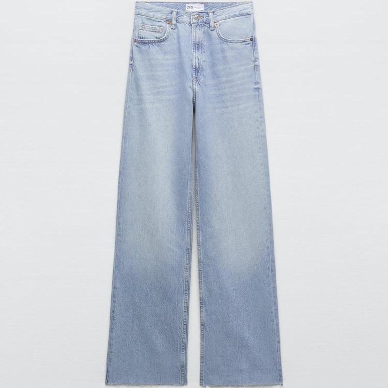 Full Length TRF High Rise Wide Leg Jeans Brand new... - Depop