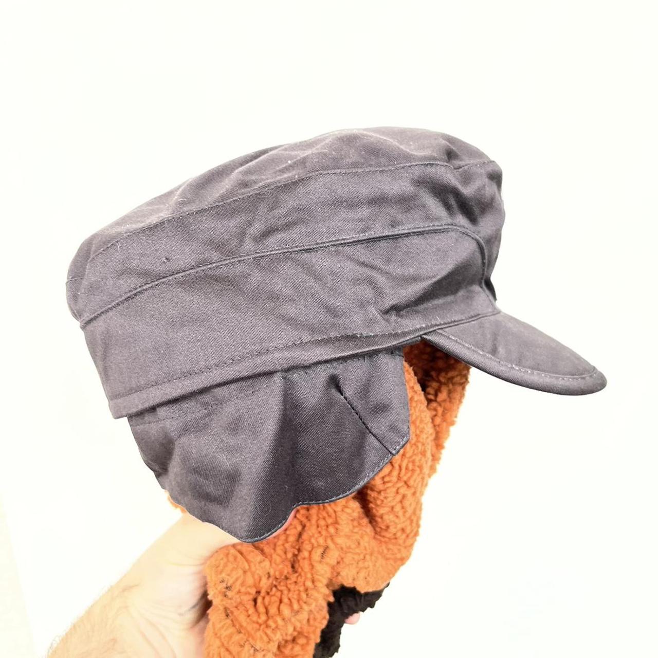 Vintage Swedish military deerstalker hat Tagged 62... - Depop