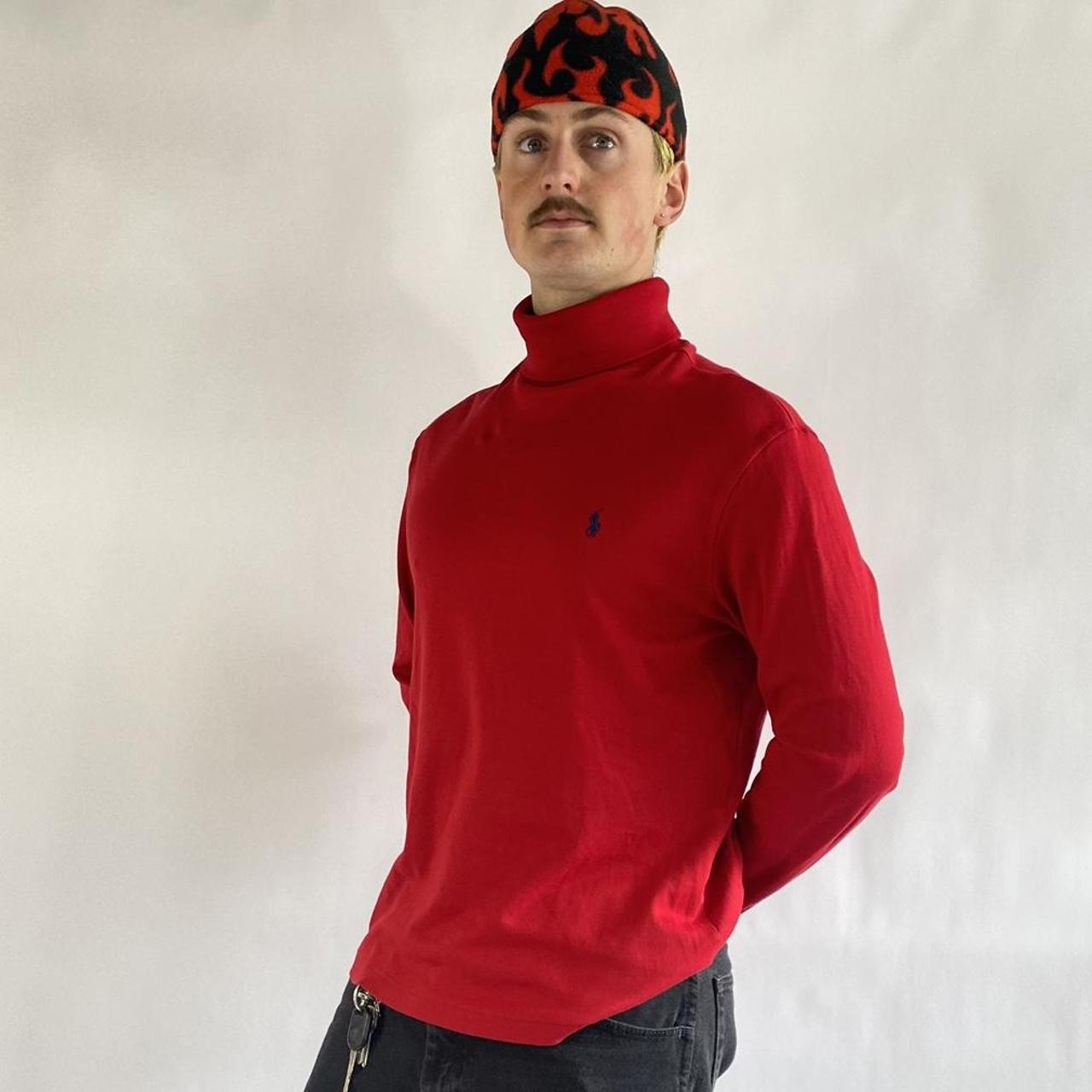 Polo Ralph Lauren Men's Red Jumper | Depop
