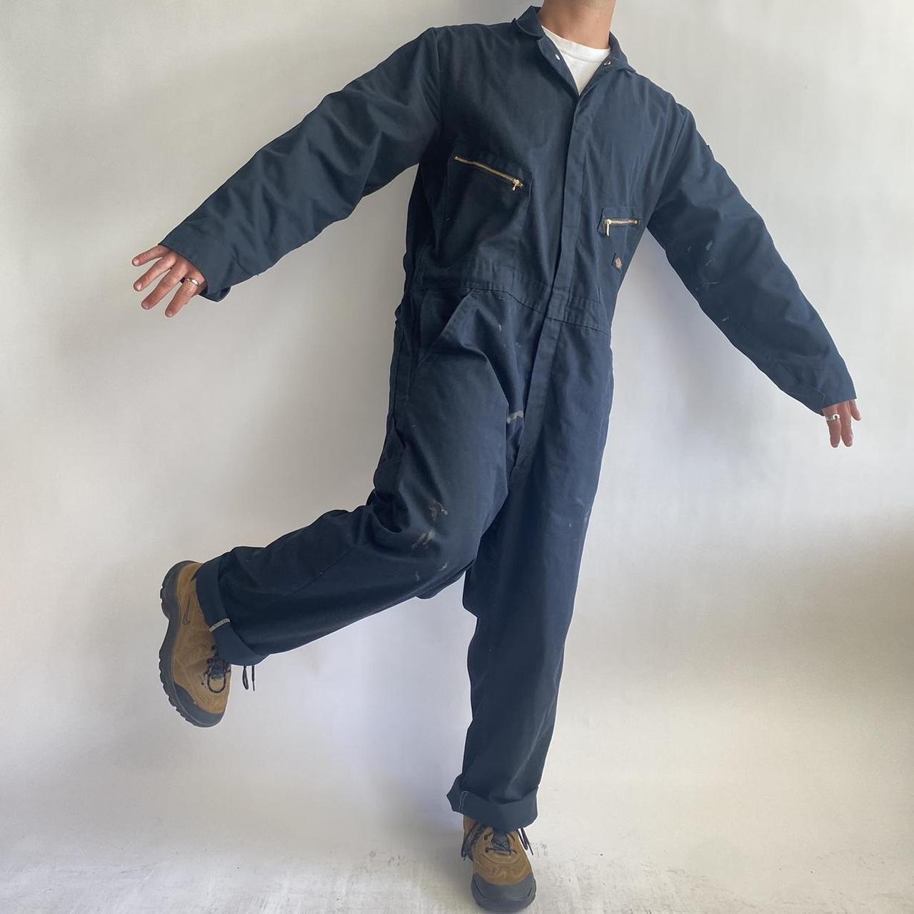 Dickies Men's Navy Jumpsuit | Depop