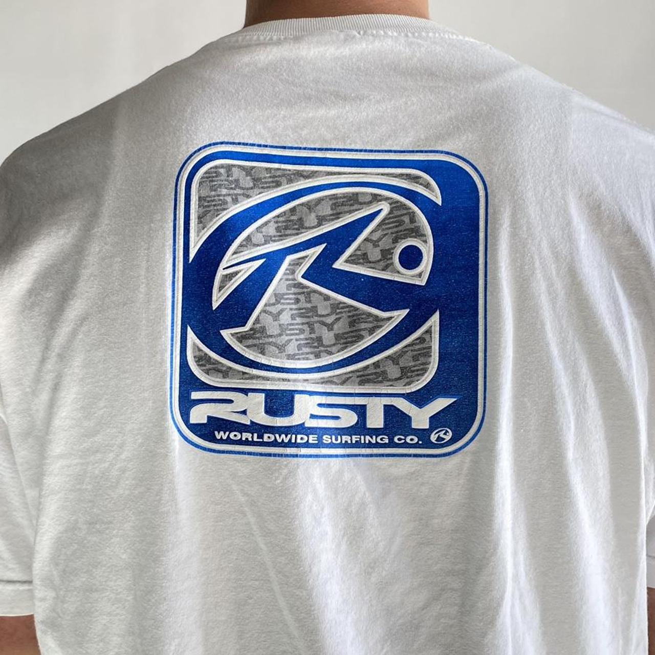 Rusty Men's White T-shirt | Depop