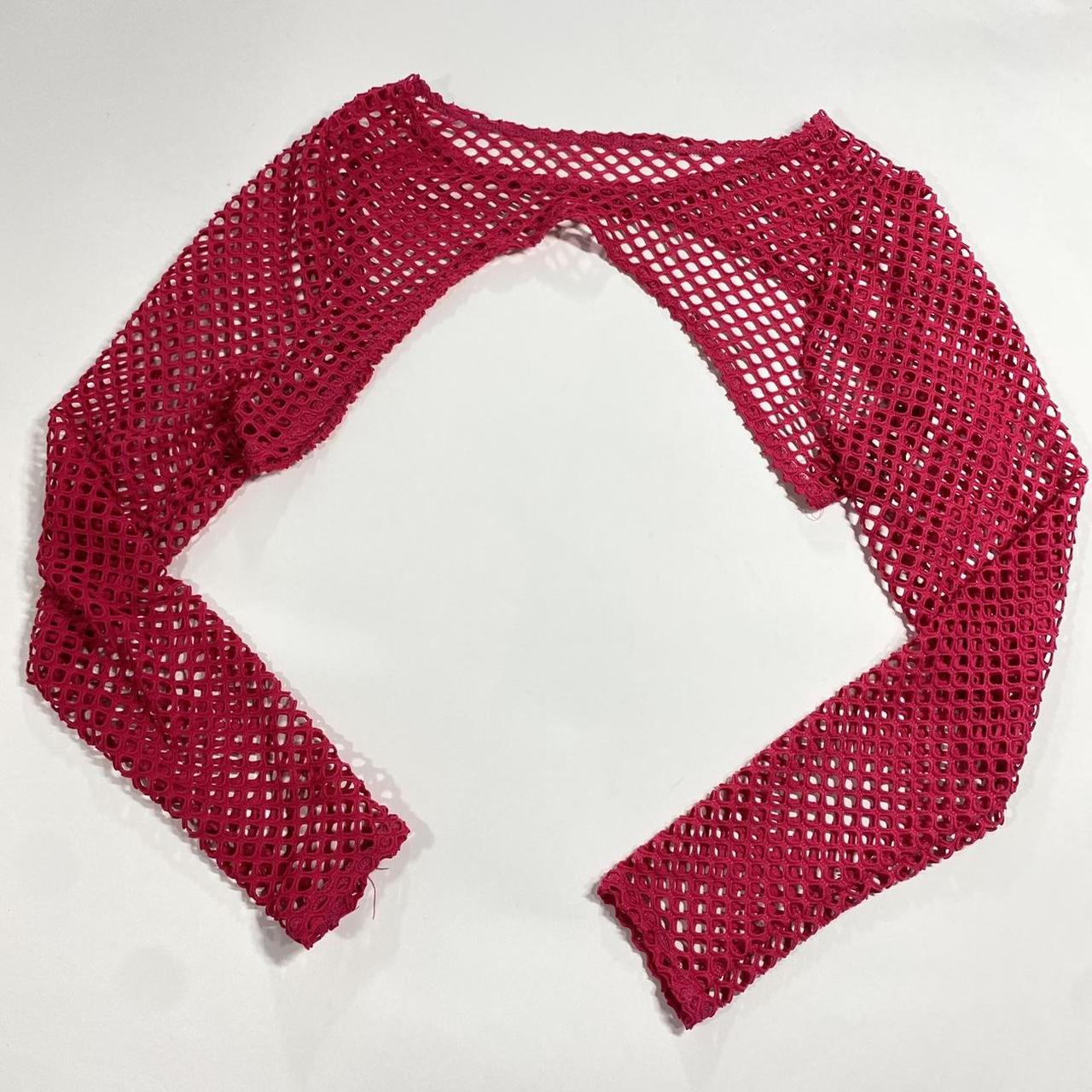 Vintage hot pink mall goth mesh shrug Hot and sexy... - Depop