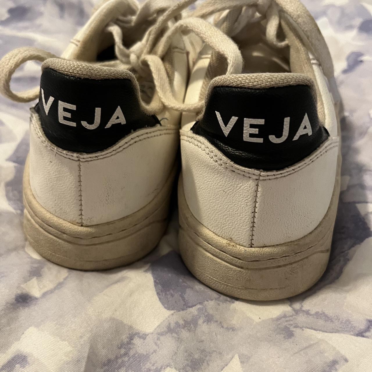 black and pink vejas size 37- us 6 - Depop