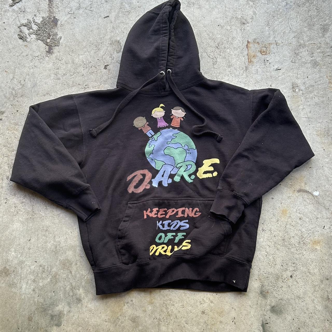 DARE hoodie. Really nice graphic on front and front... - Depop