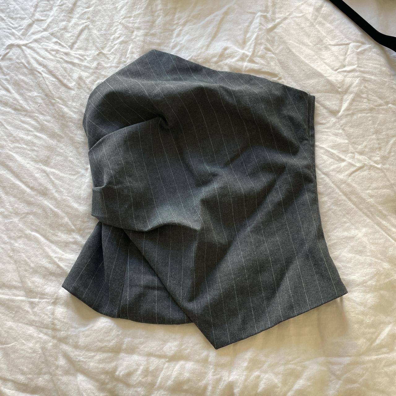 Zara cinched side zipper tube top. Not cropped,... - Depop