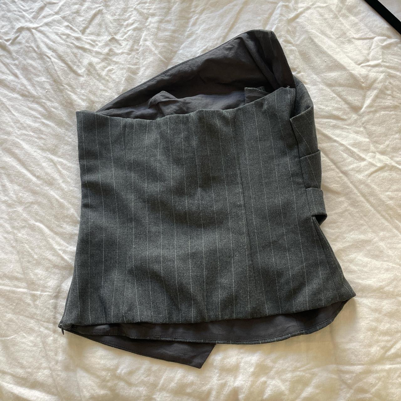 Zara cinched side zipper tube top. Not cropped,... - Depop