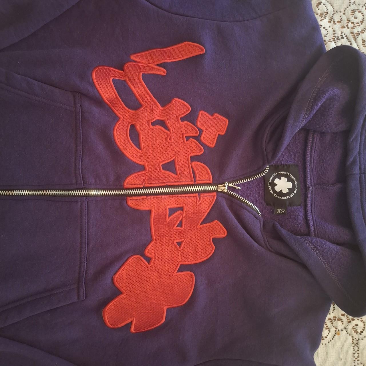 Highest tendencies zip up jacket Size XS purple and... - Depop