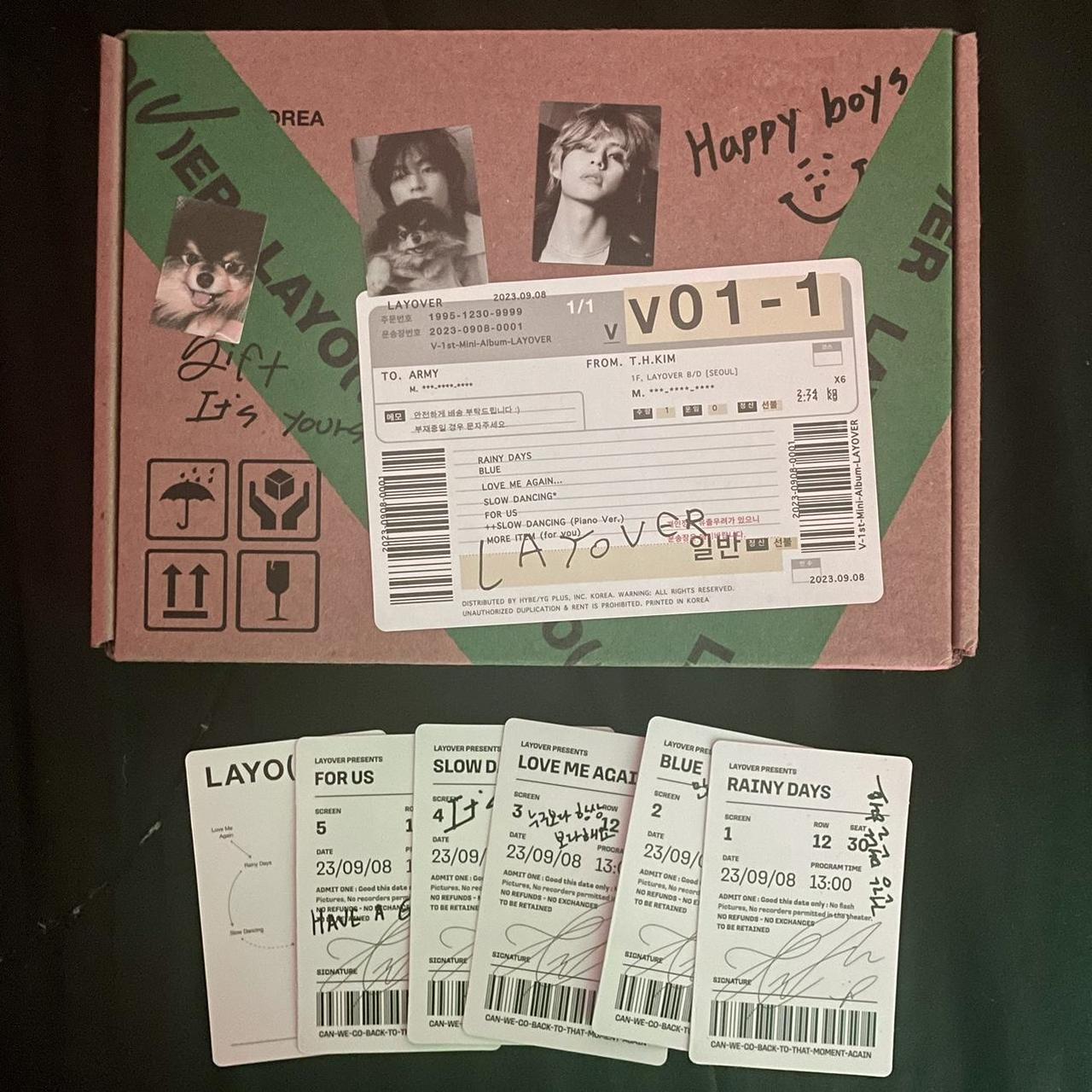 V (BTS) Layover Target Exclusive album Ver.... - Depop