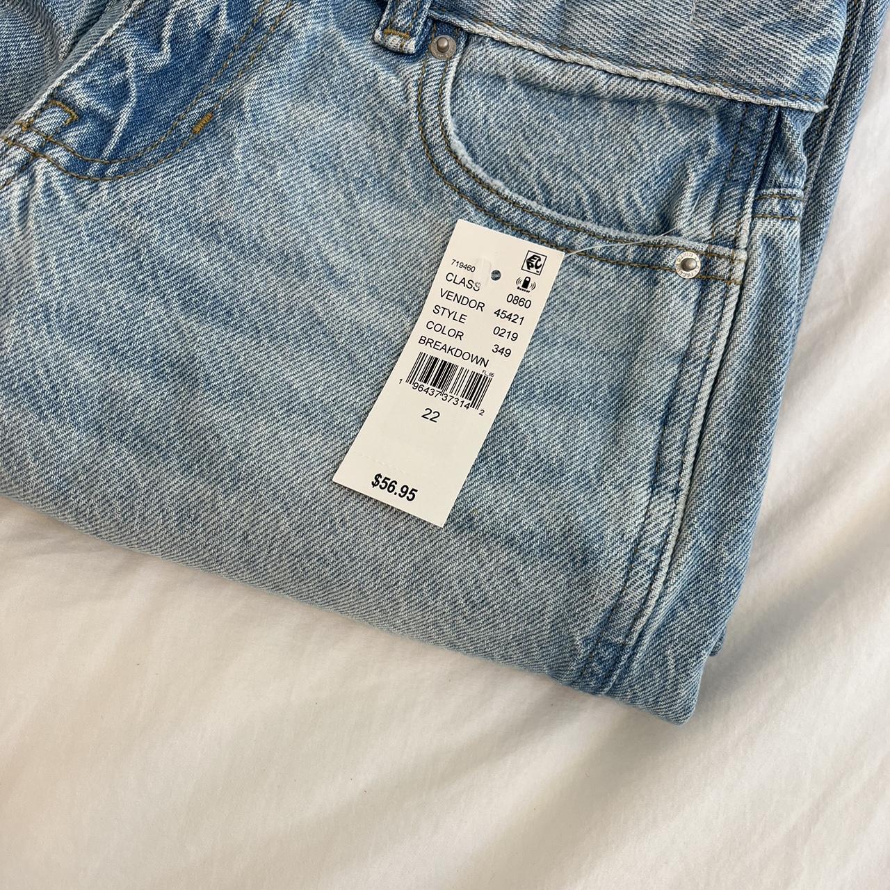 low rise baggy pacsun jeans size 22 brand new with tags - Depop