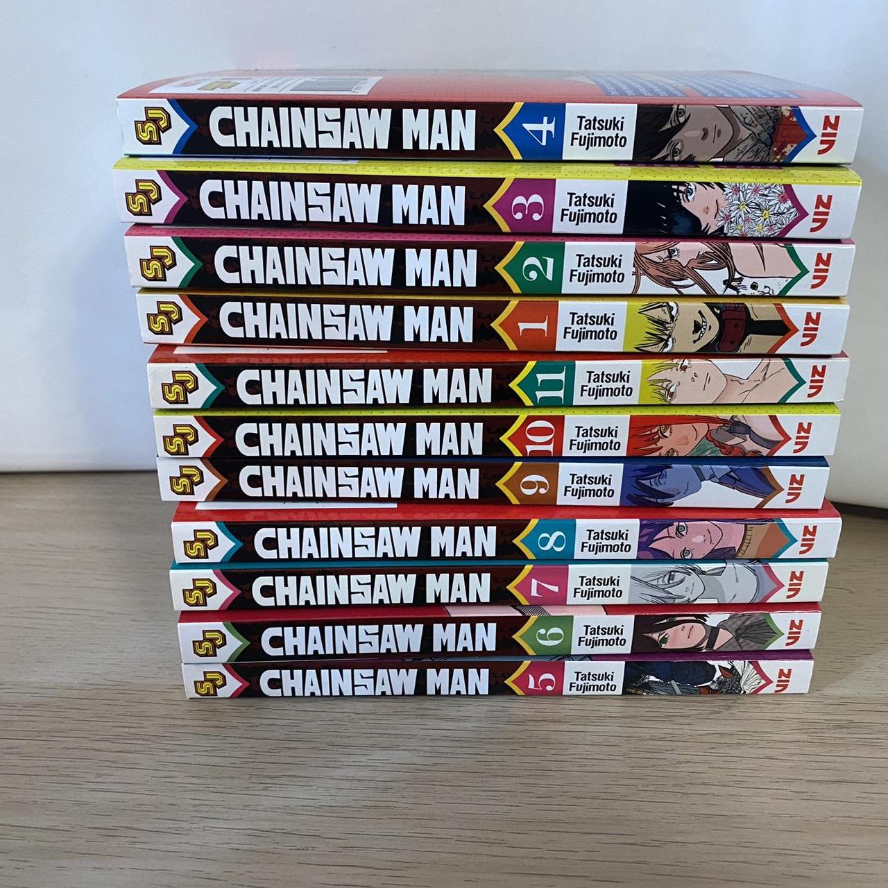Chainsaw man manga set volumes 1-11 Like new... - Depop