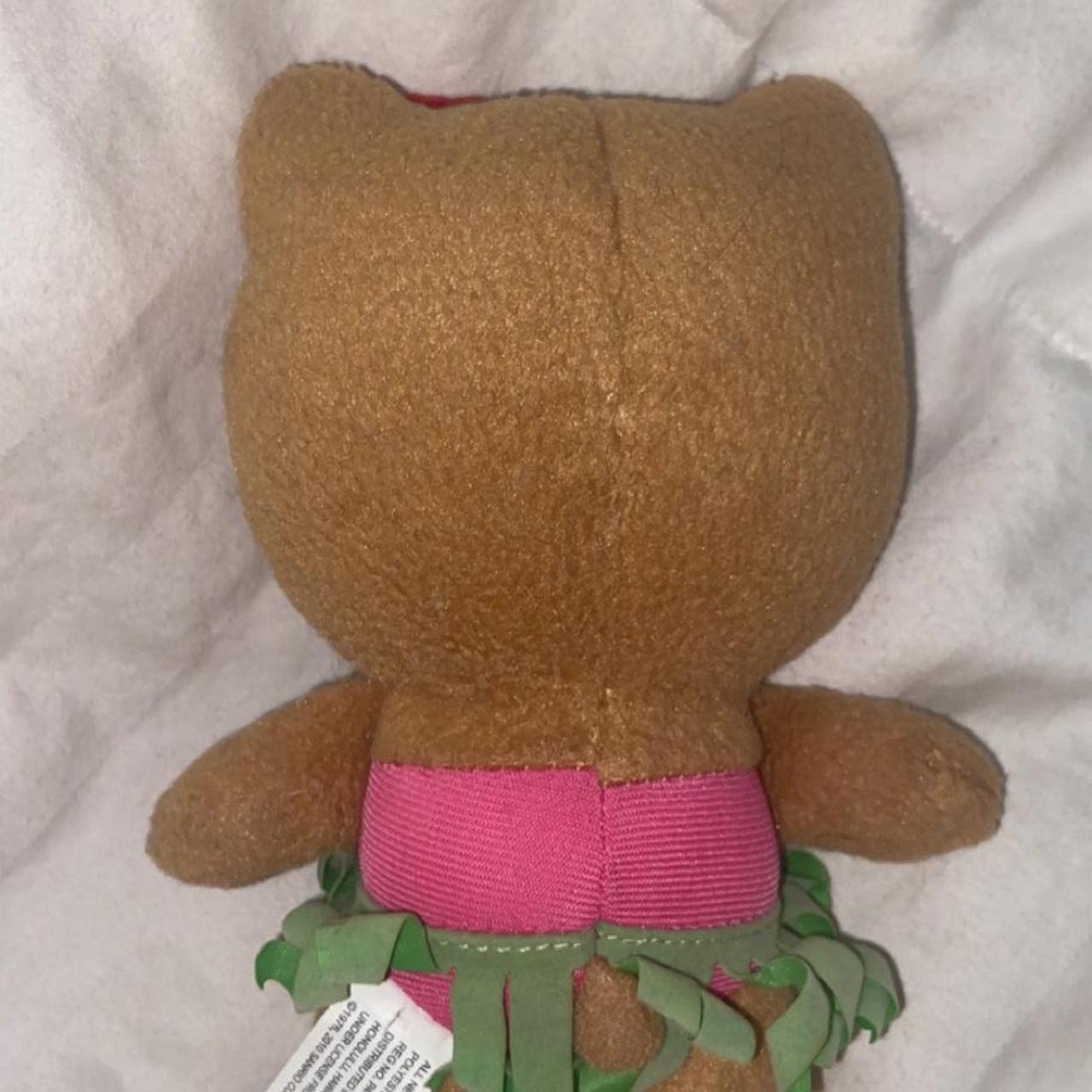 2010 brown hawaiian hello kitty mini plush Little... - Depop