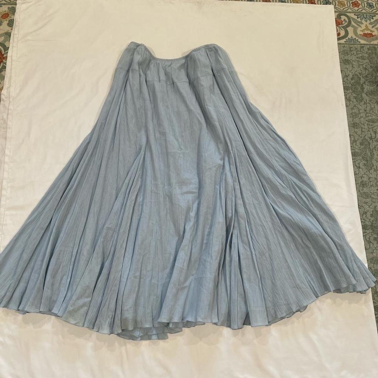 Vintage Y2K Ruby Rd baby blue grunge skirt Used in... - Depop