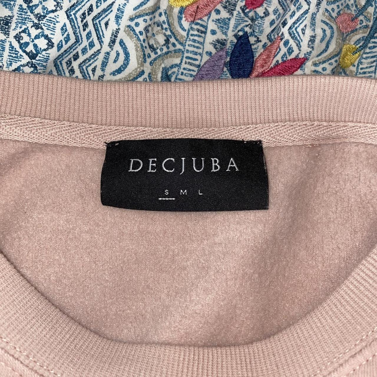 DECJUBA pink crop jumper • size S • worn once •... - Depop