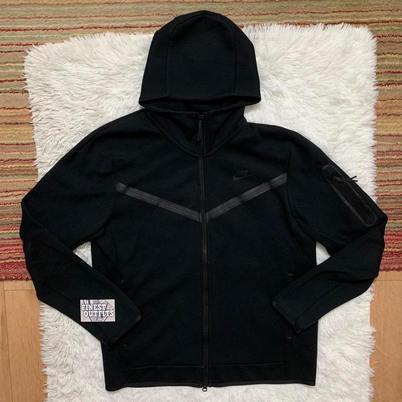 Nike tech fleece black full tracksuit, very rare... - Depop