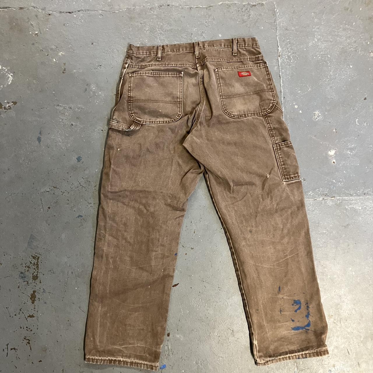 Vintage Dickies Carpenter Pants Cool Brown... - Depop