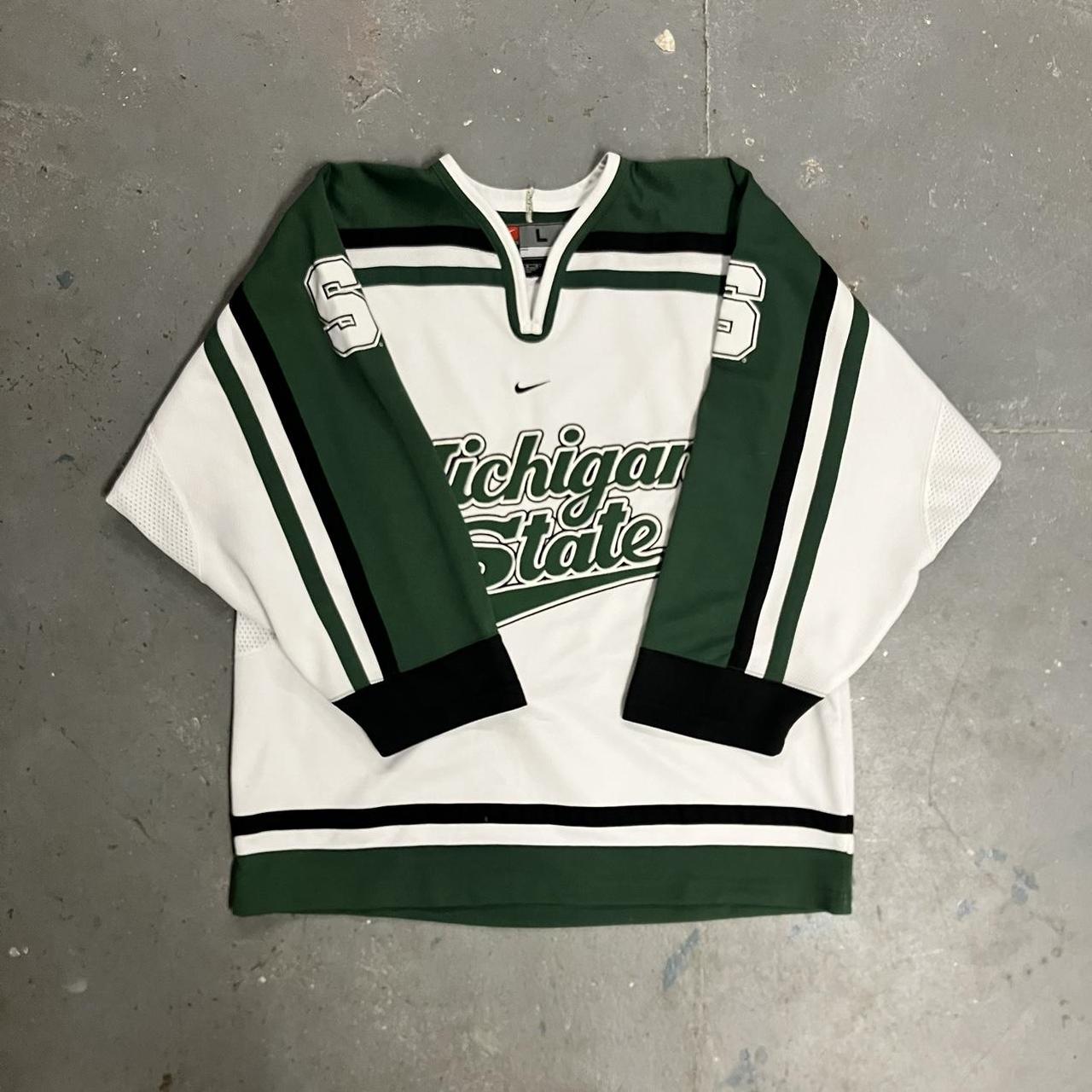 Vintage 90’s Michigan State Hockey Jersey Awesome... - Depop