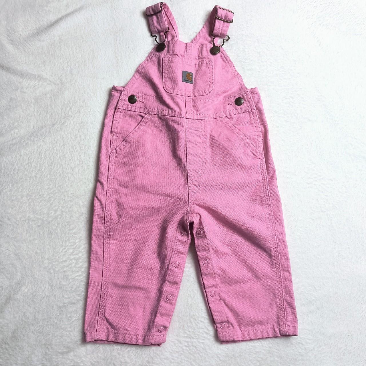 bubblegum pink baby overalls. new without tags.... - Depop