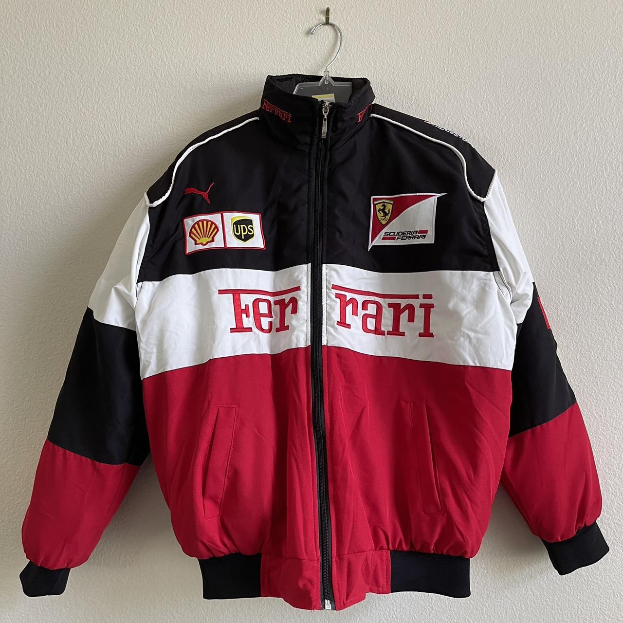 Vintage Ferrari Racing Jacket Size Large Like... - Depop