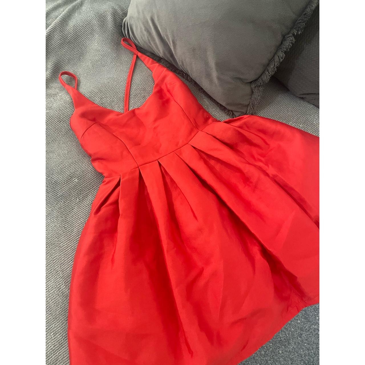 Hello Molly Look Through Red Mini Dress Size 6... - Depop