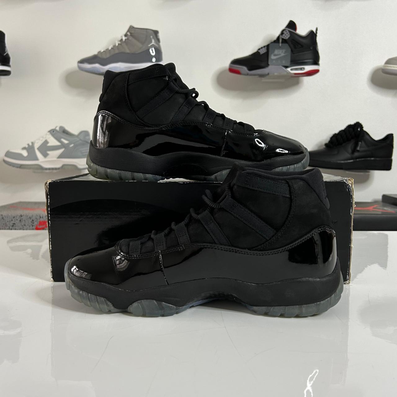 Air Jordan 11 Retro 'Cap and Gown' (Black Cat) UK... - Depop
