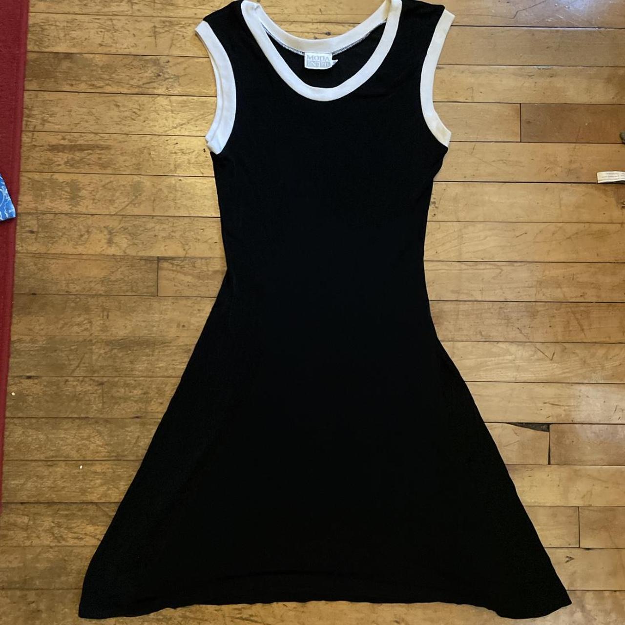 Vintage 90s slinky ringer dress by Moda... - Depop