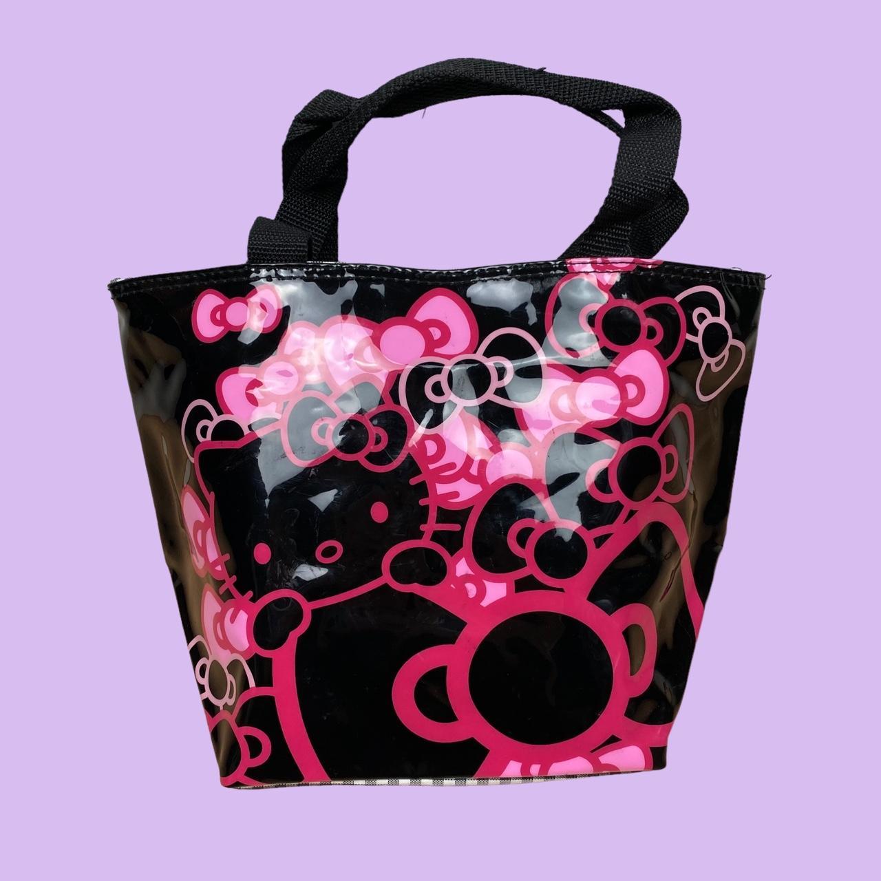 Y2K Vinyl Hello Kitty Mini Bag Width: 32cm Height:... - Depop