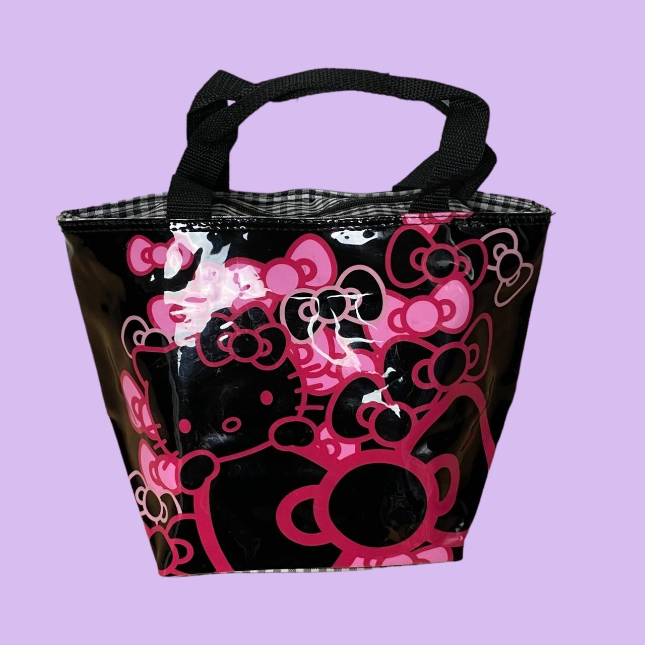 Y2K Vinyl Hello Kitty Mini Bag Width: 32cm Height:... - Depop