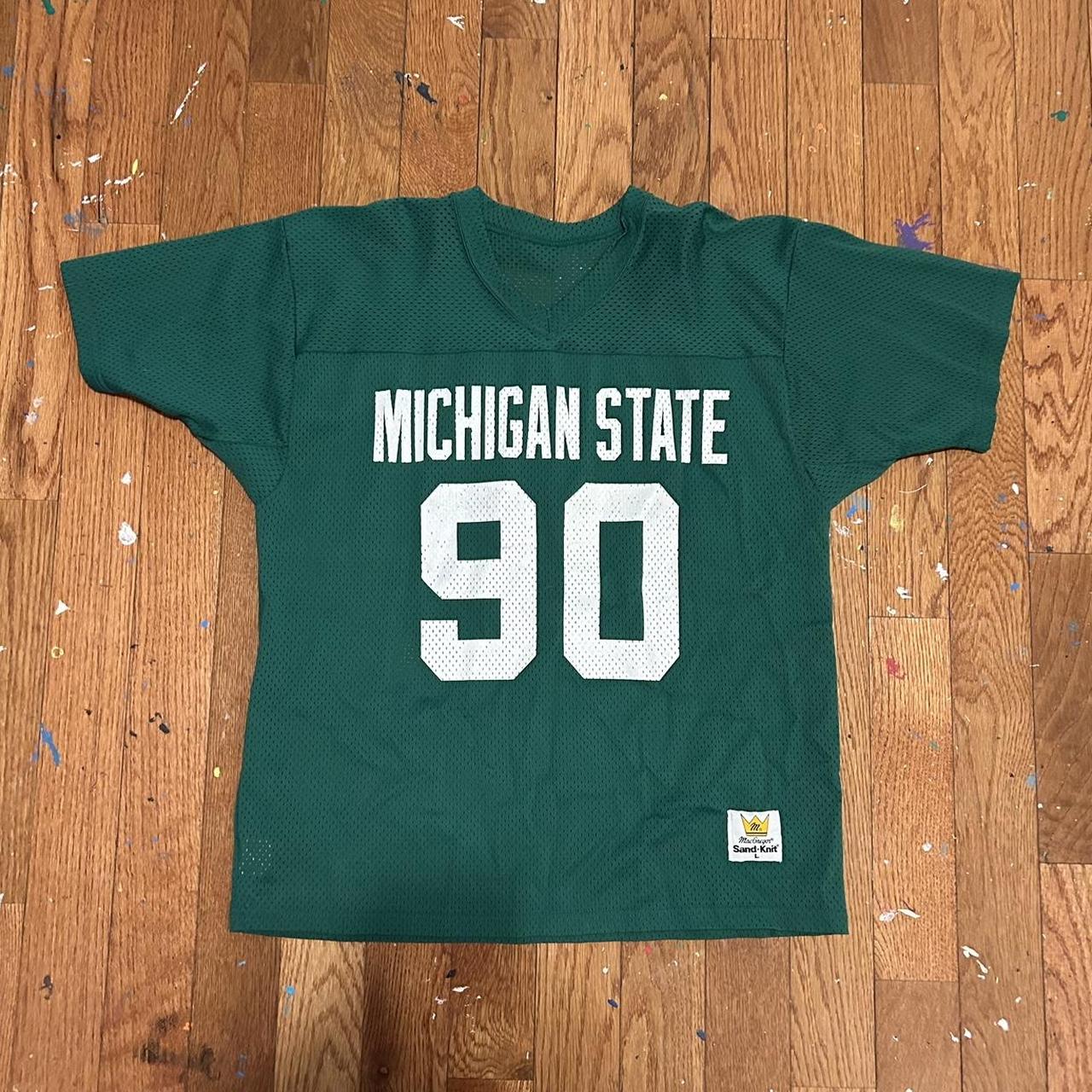 Vintage Michigan State Football Jersey Unnamed... - Depop