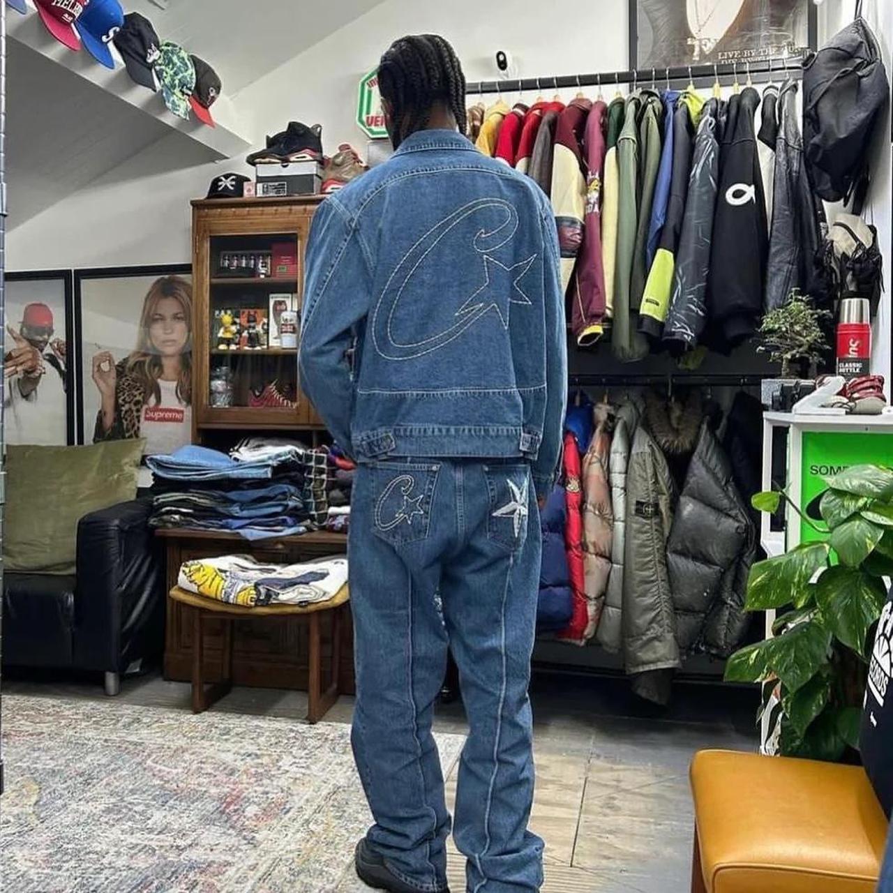 Corteiz C-Star Denim jeans - Depop