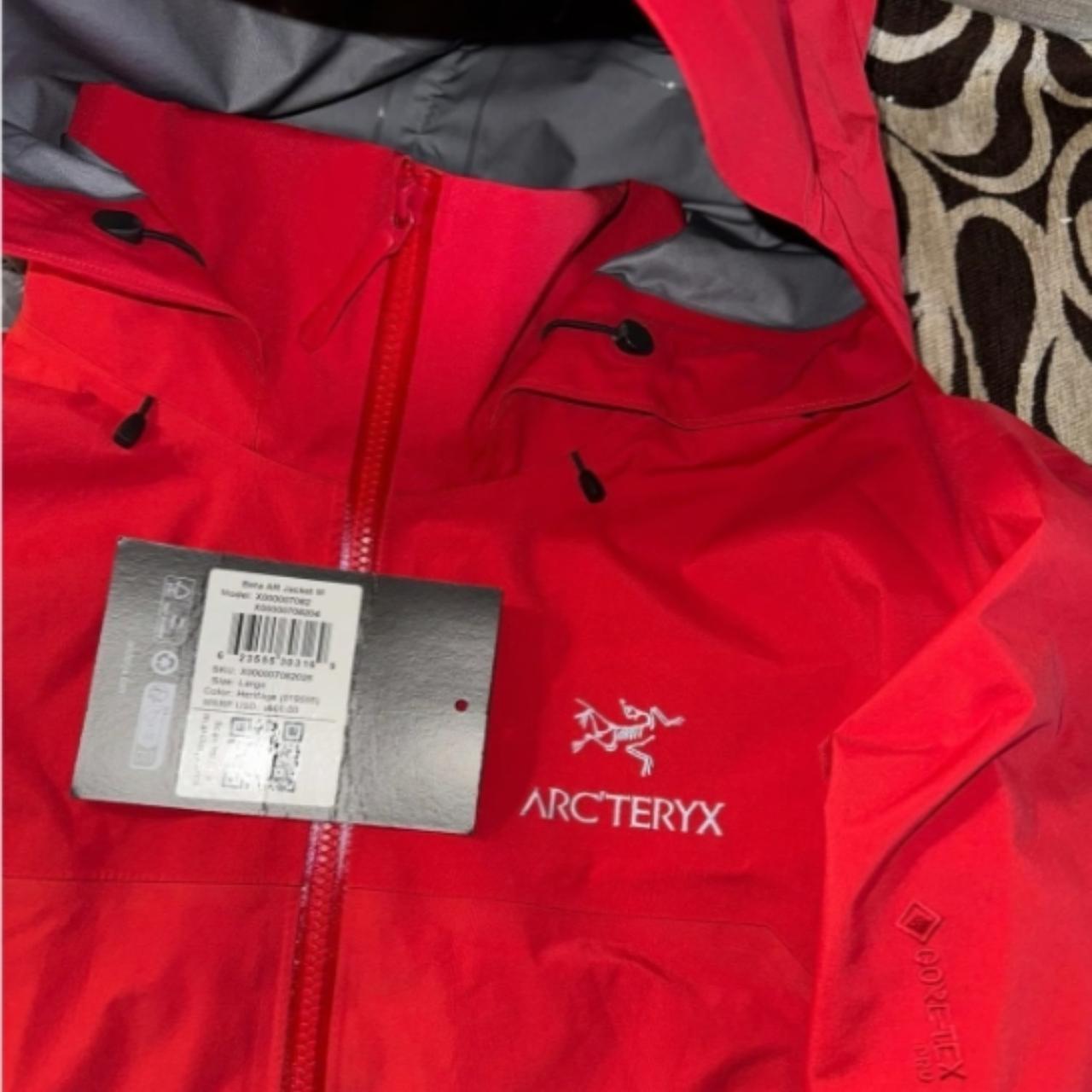 New Arcteryx Beta AR Men's L Red Gore-Tex Arc'teryx... - Depop