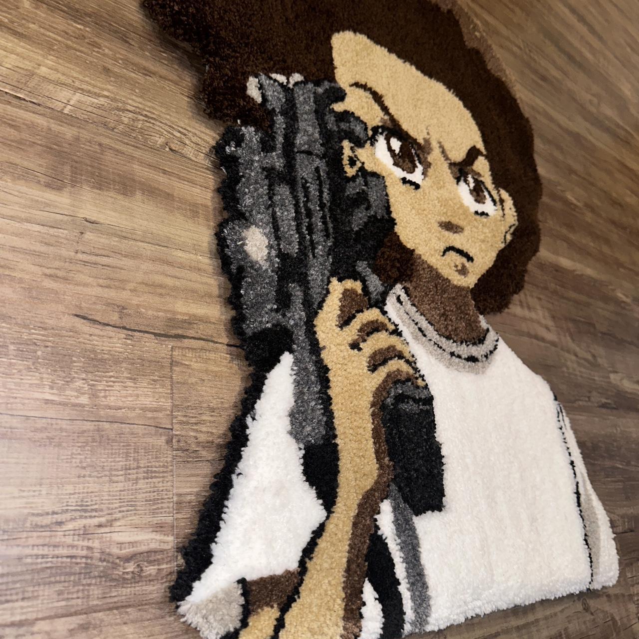 Handmade “Huey” Boondocks rug 2ft wide, 2.8ft long... - Depop