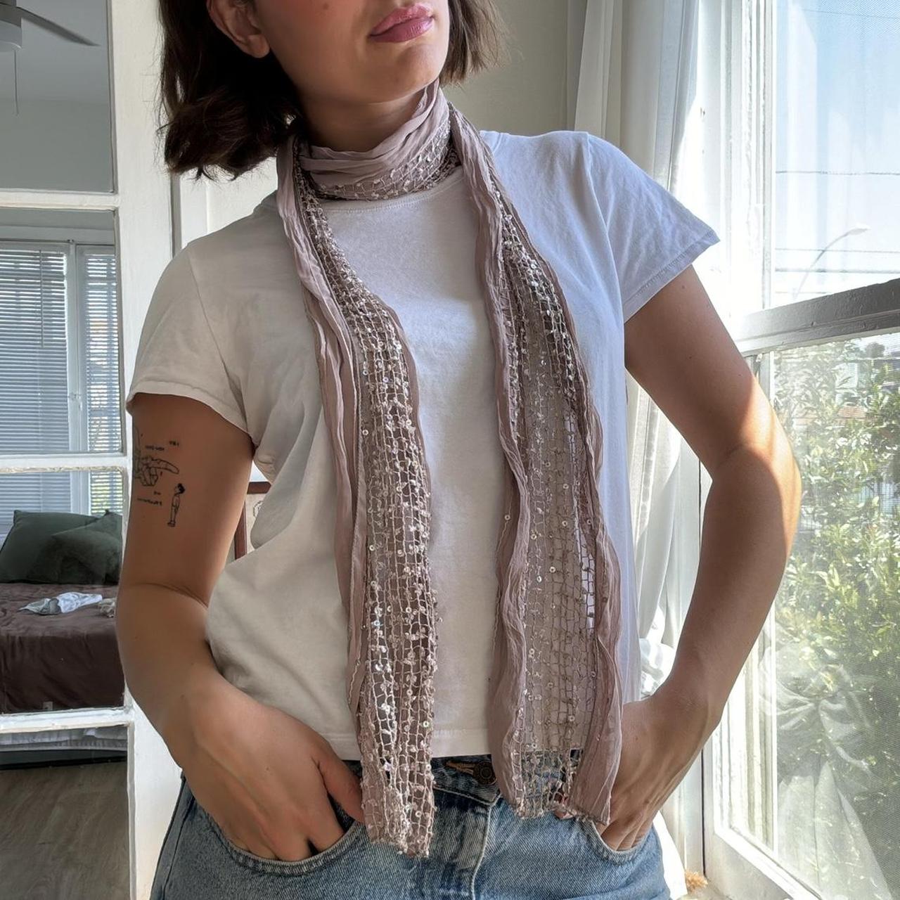 sequin fishnet glam indie sleaze thin... - Depop