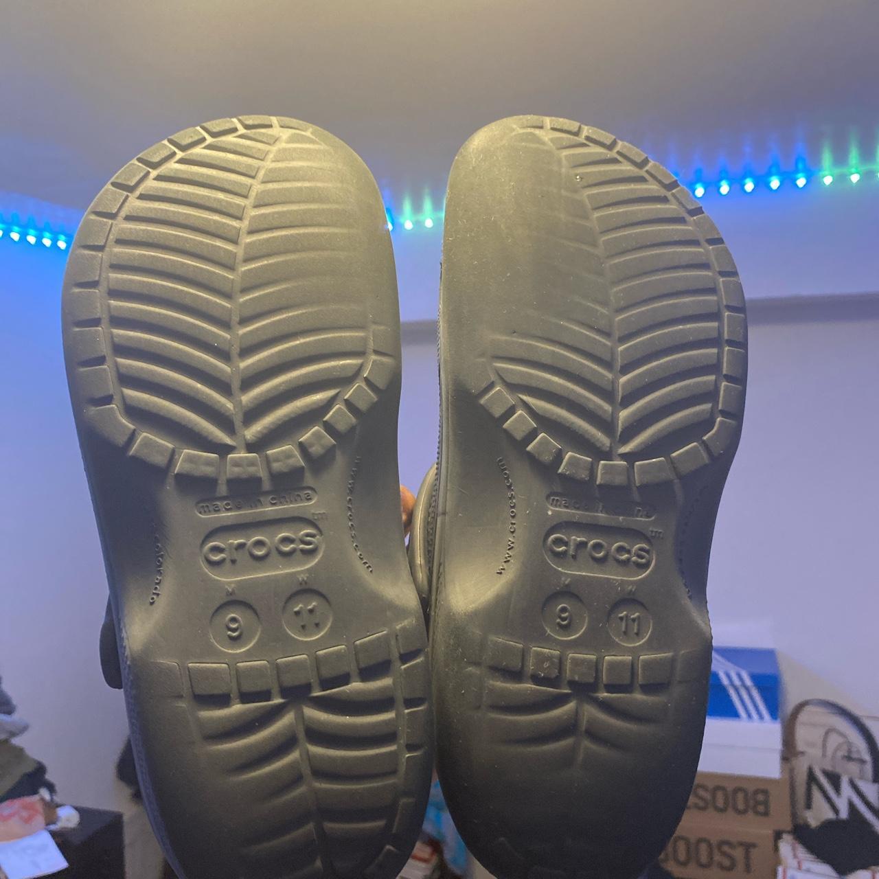 Slightly used black crocs No PayPal Men 9 Women 11 - Depop