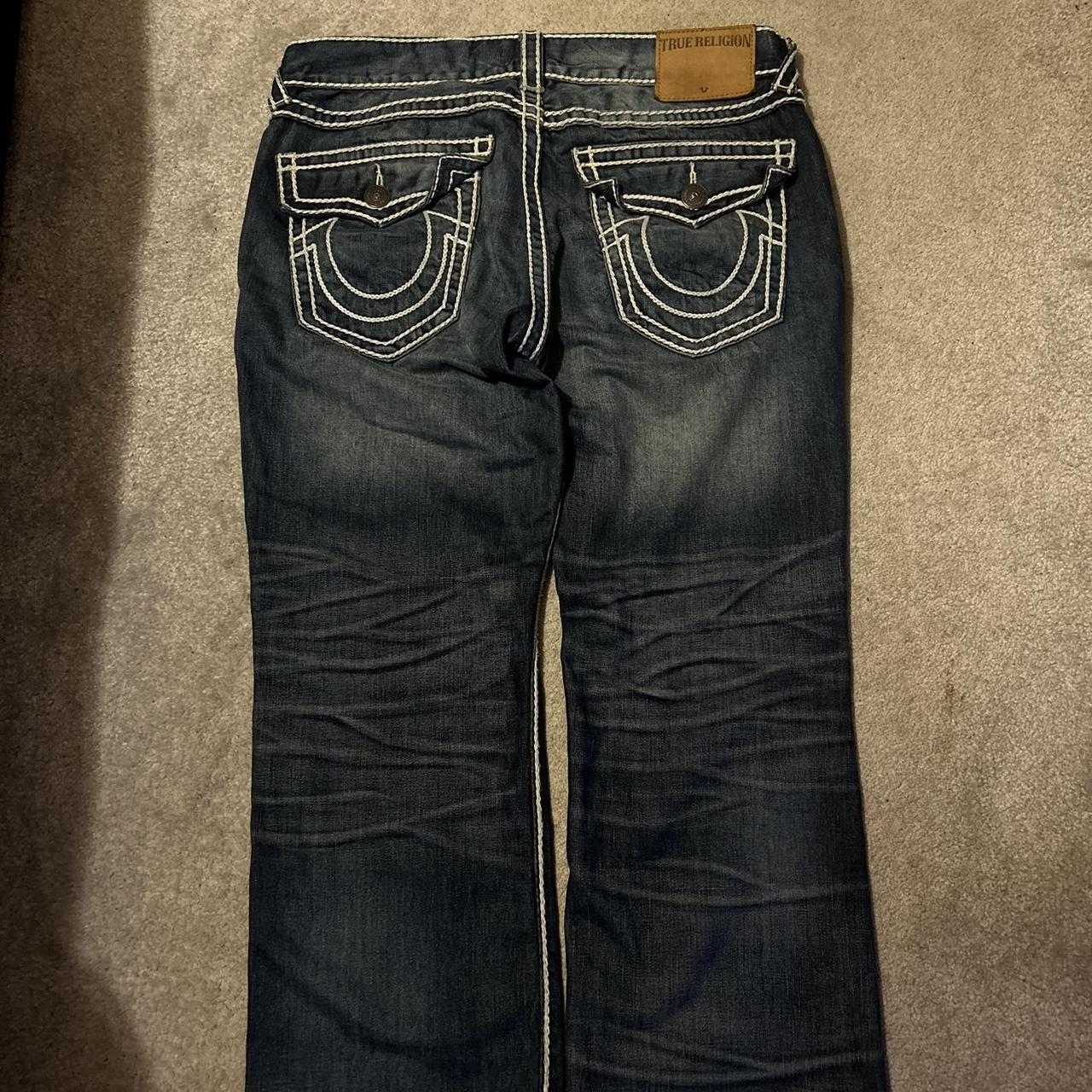 True Religion Big Stitch Jeans 1 light sign of wear... - Depop