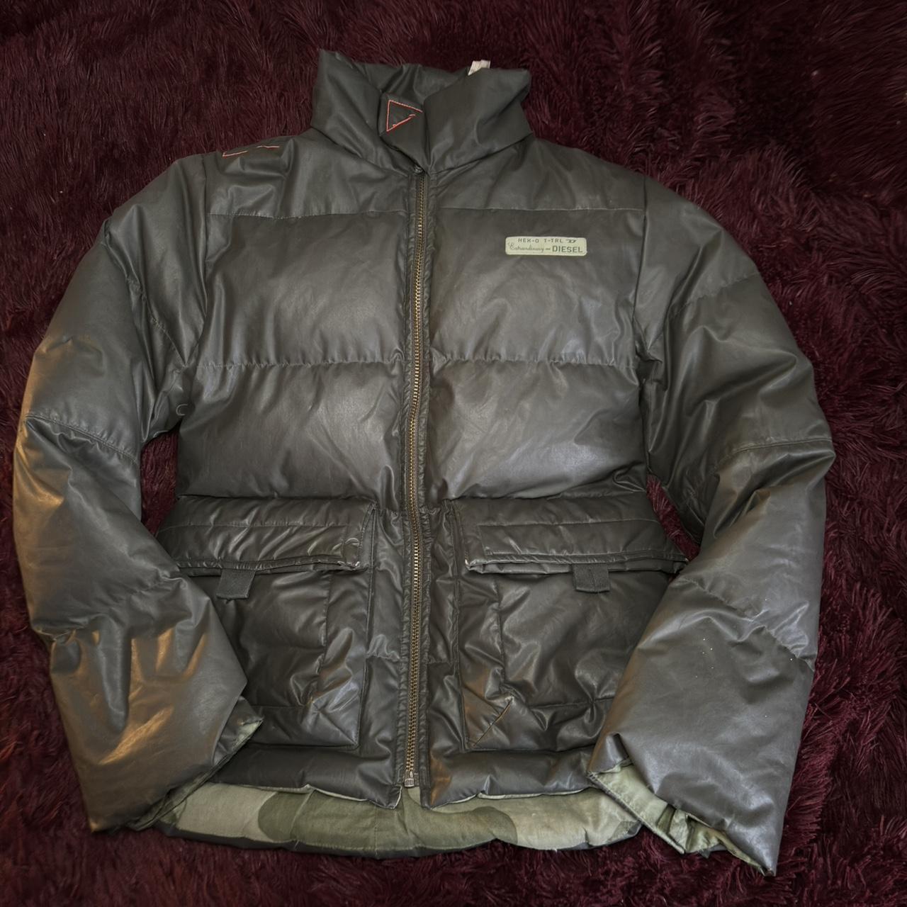 hex-o t-trl diesel puffer jacket -real down puffer... - Depop