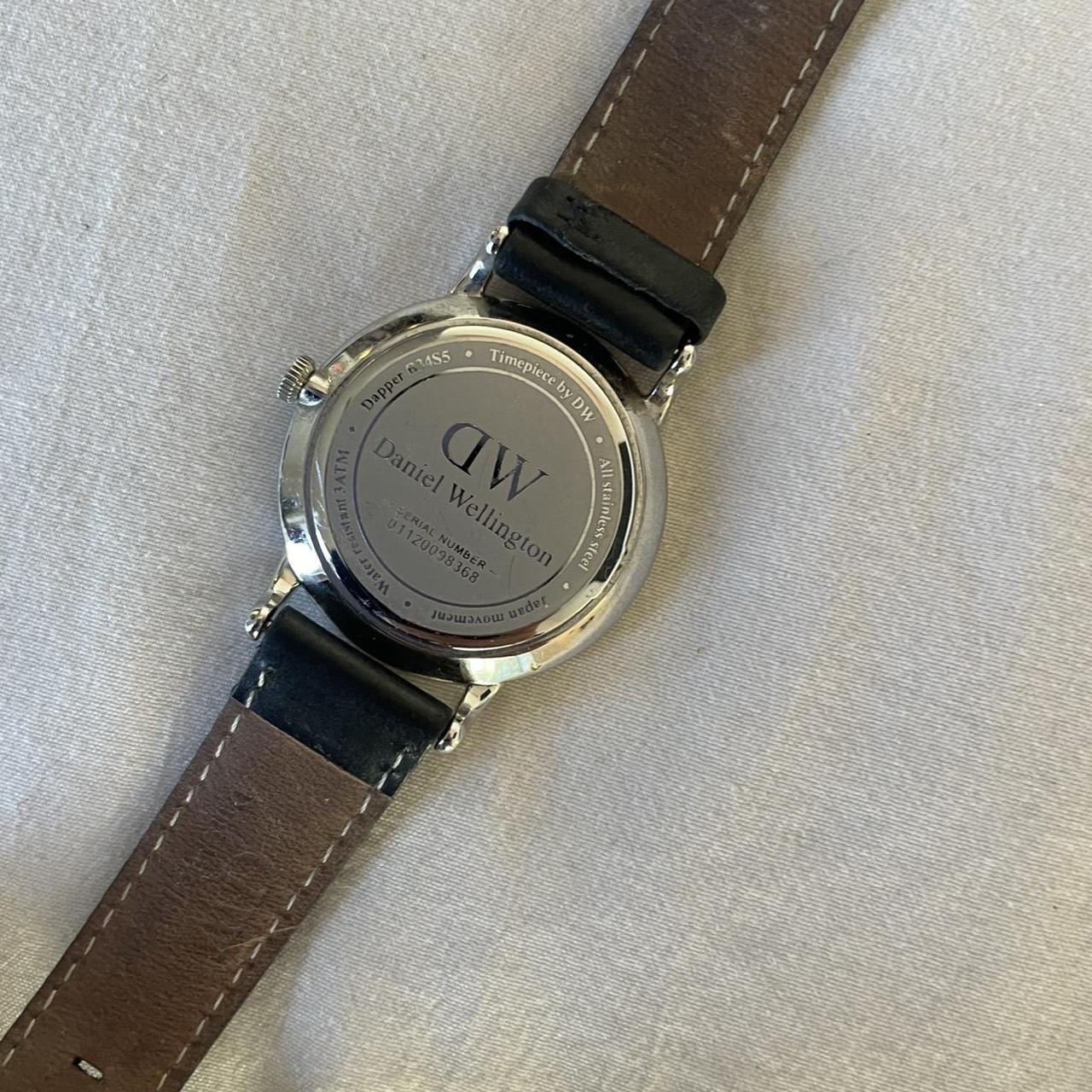 DW BLACK LEATHER WATCH - Depop