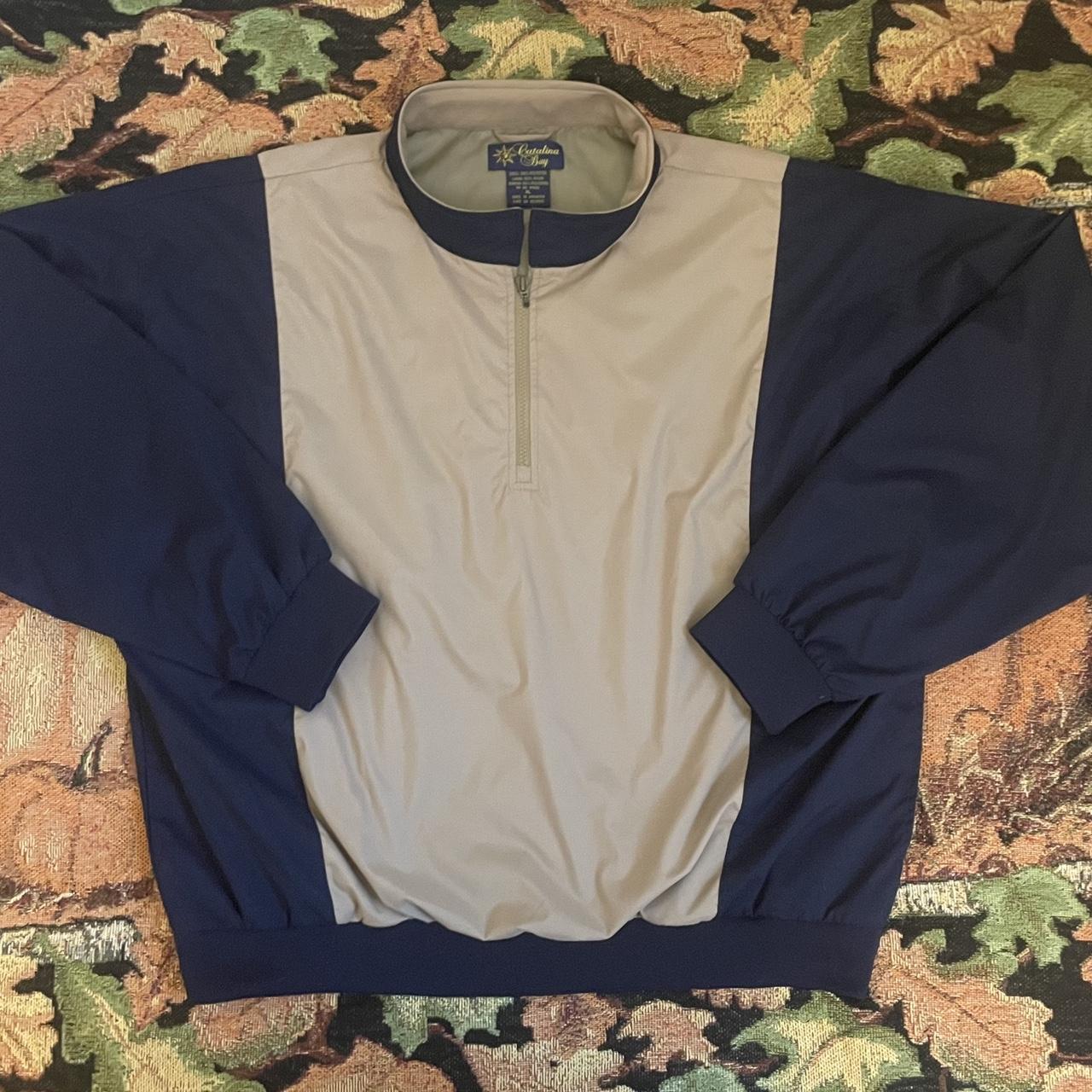 2000’s Catalina Bay Quarter Zip WindBreaker — Size... - Depop