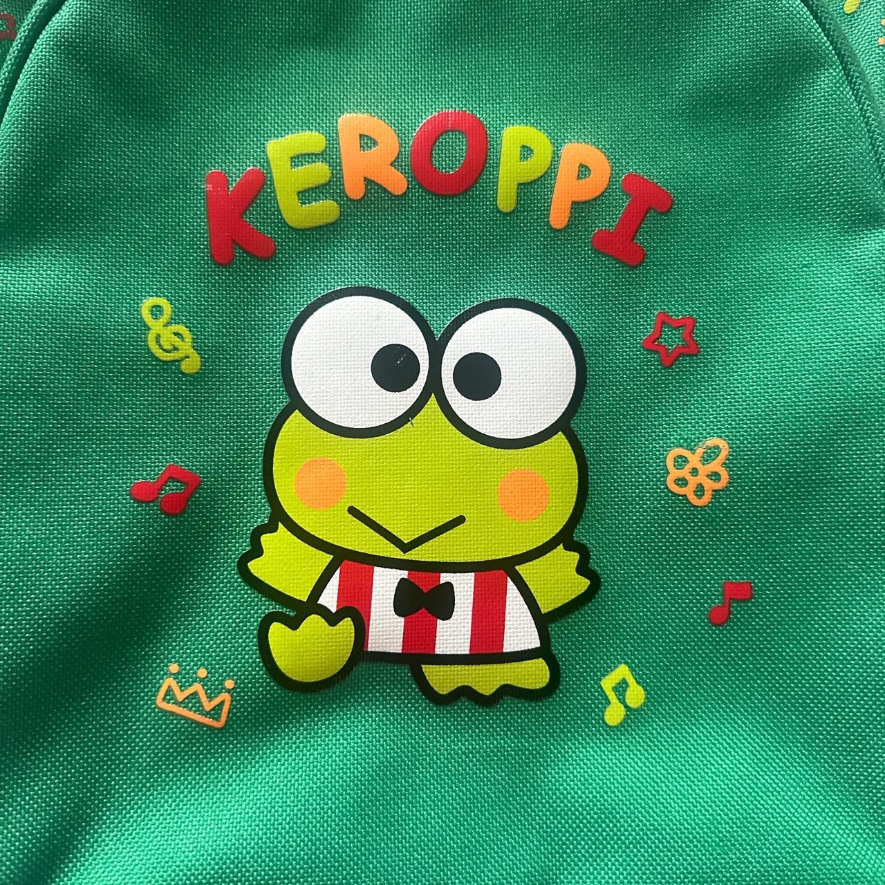 green keroppi backpack super cute and in great... - Depop