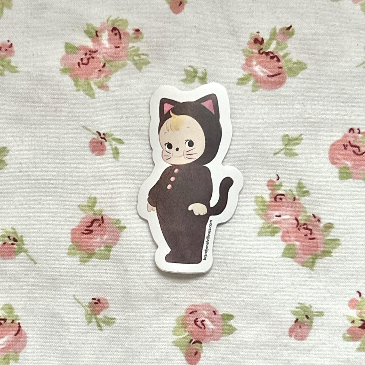 brandy melville black cat stickers ‼️FREE... - Depop