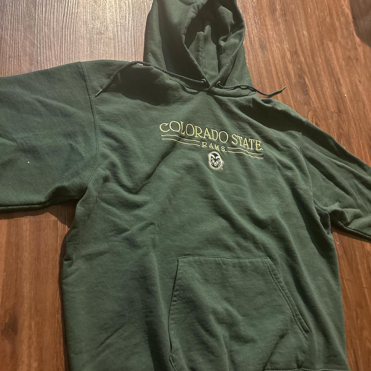 Green CSU Rams Hoodie Size XL Good Boxy/Baggy... | Depop