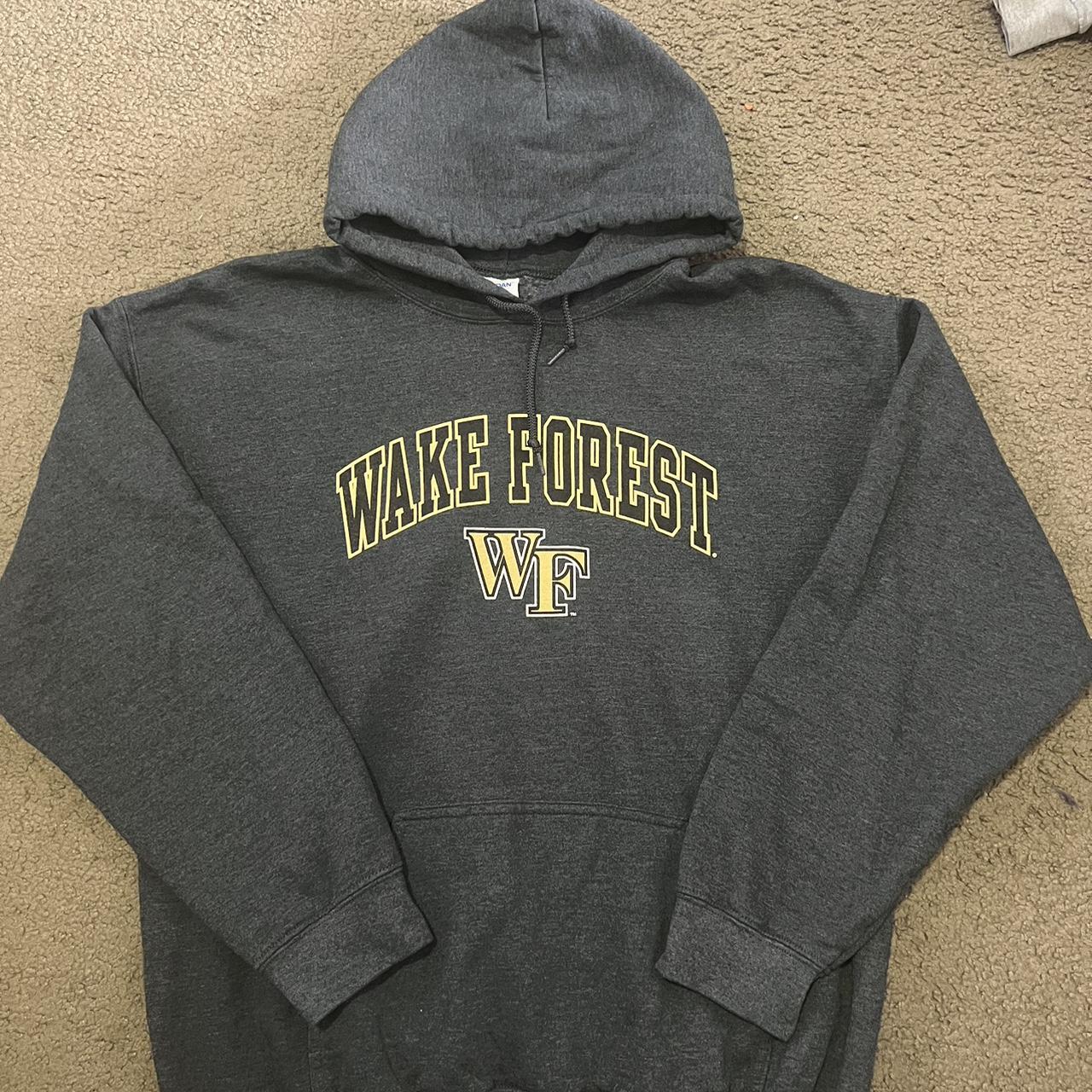 Wake Forest Hoodie Size LARGE #wakeforest #hoodie... - Depop