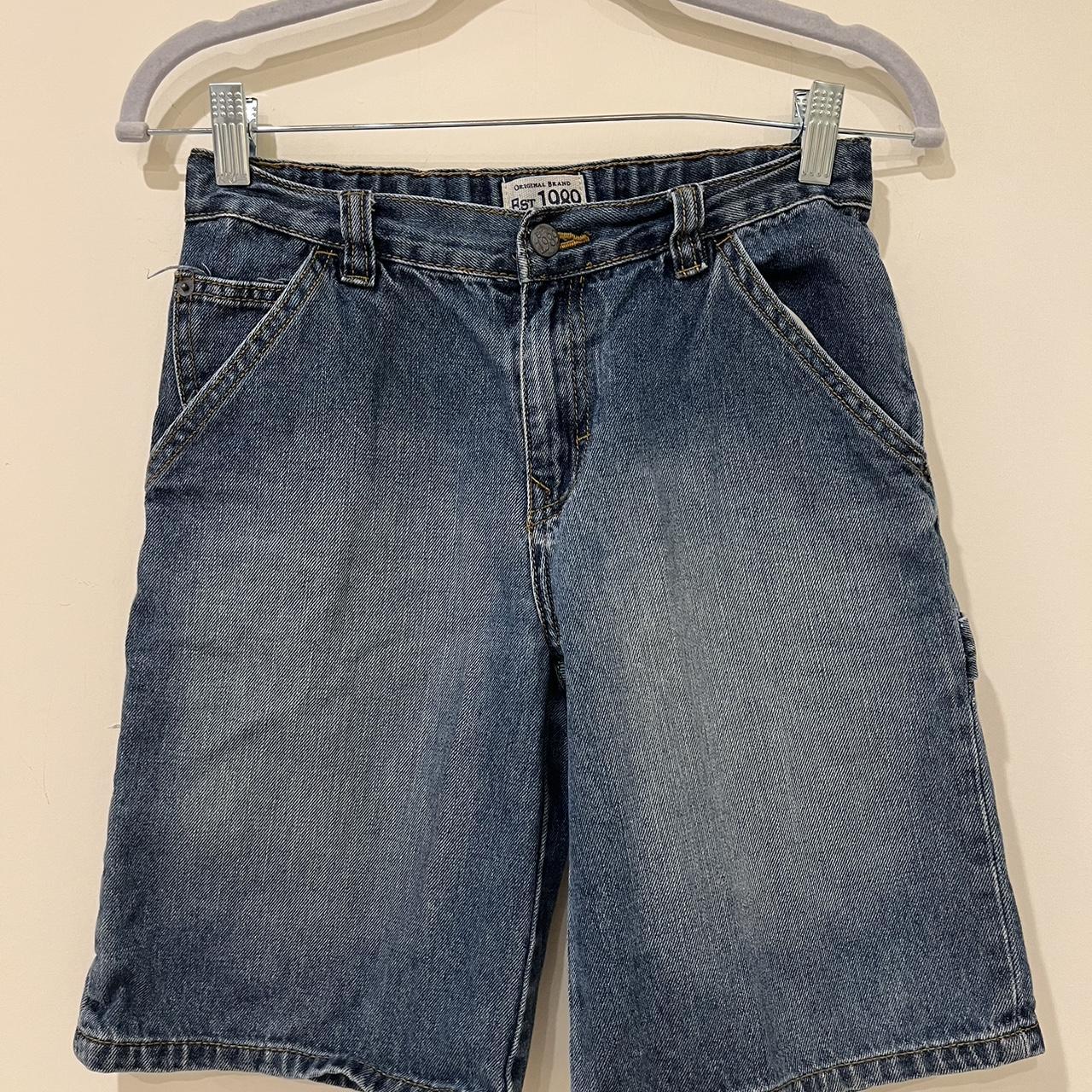 Vintage Y2K Place Jorts Denim Carpenter Hammer Loop... - Depop