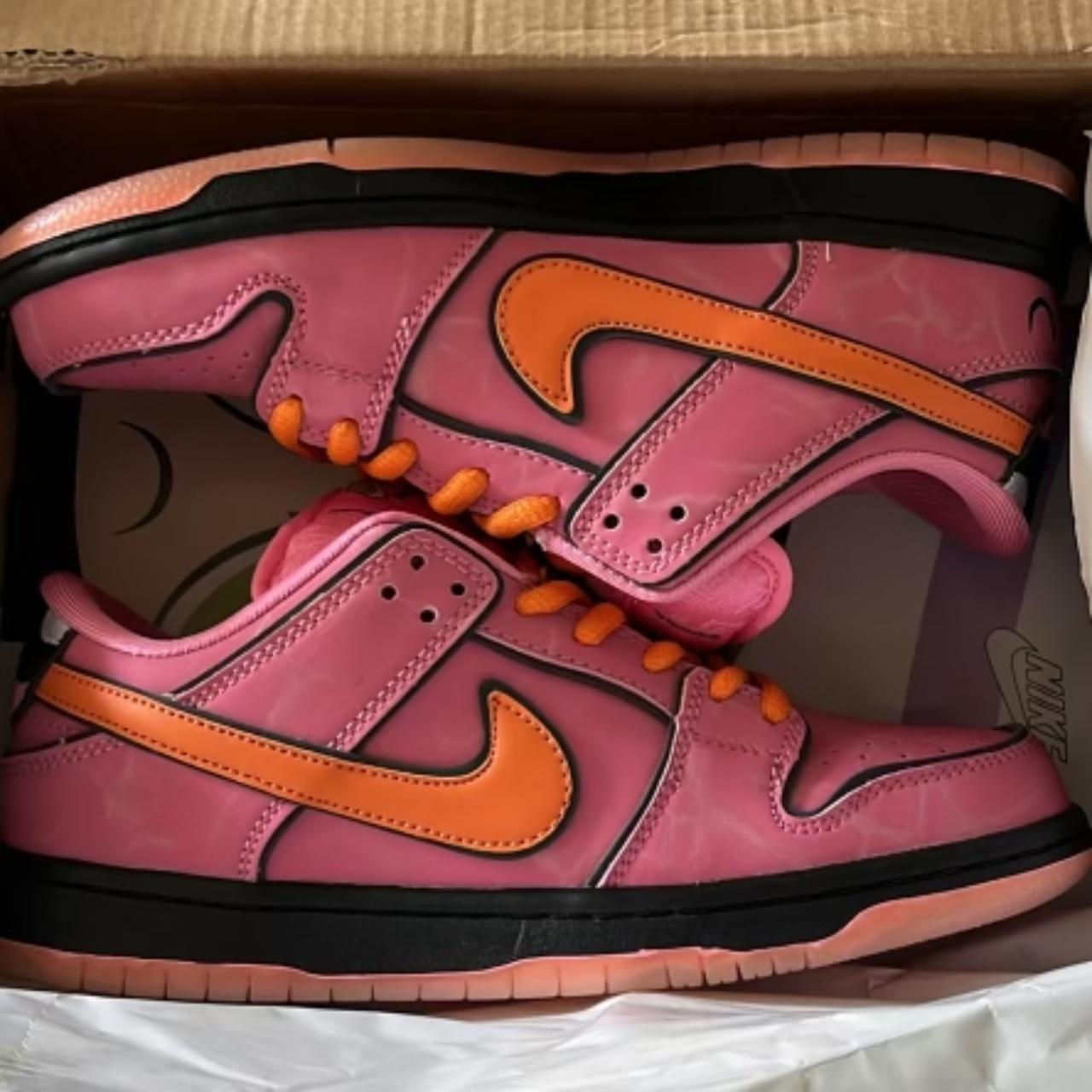 Nike sb dunk low power puff girl blossom woman’s... | Depop