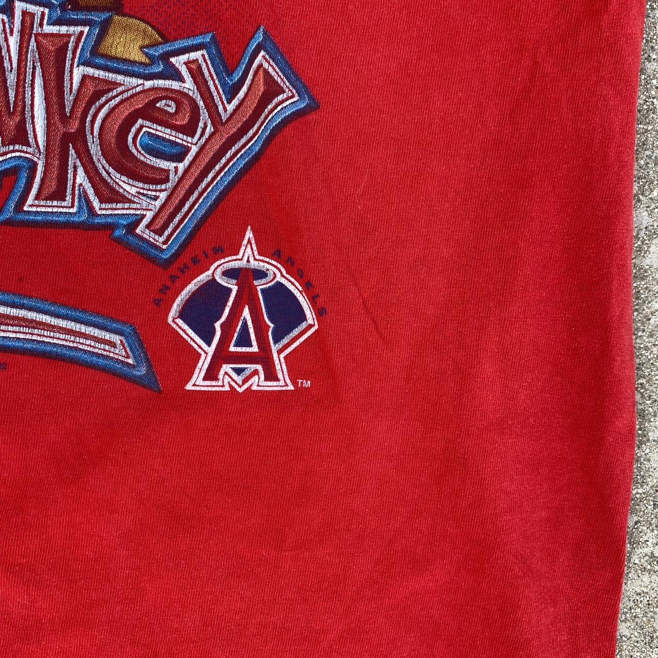 Vintage 2002 angels World Series rally monkey tee... - Depop