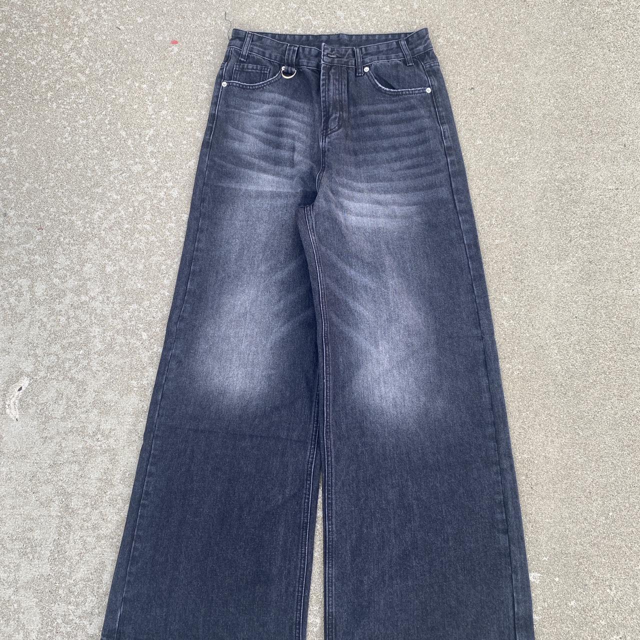Baggy wide leg y2k jeans 12 inch leg opening Size... - Depop