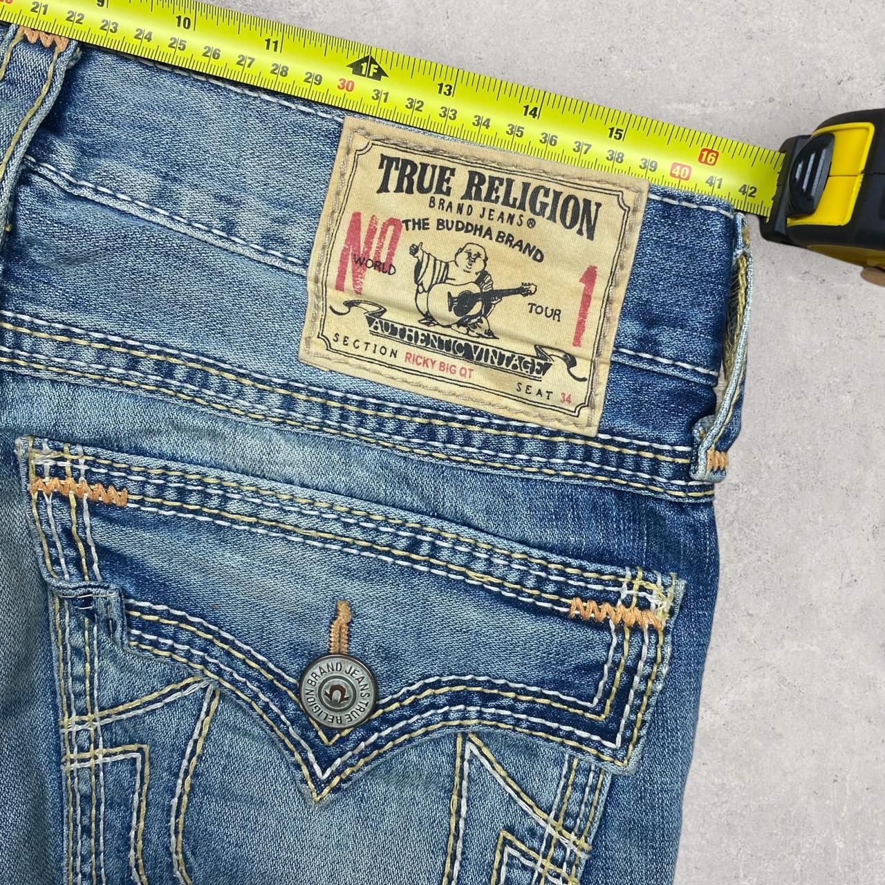 True Religion vintage double stitch Ricky Big QT... - Depop