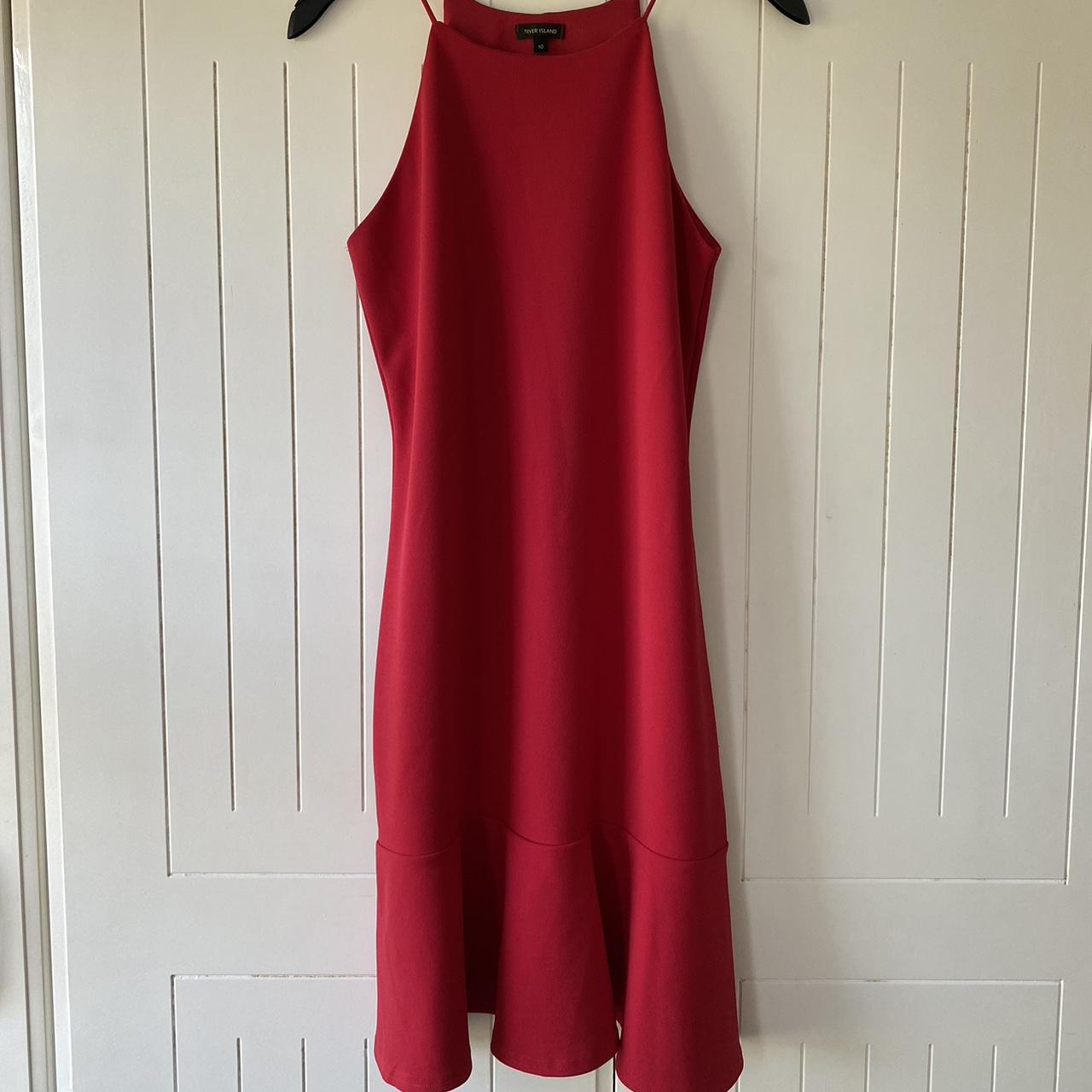 Red dress for Christmas River Island red dress.... | Depop