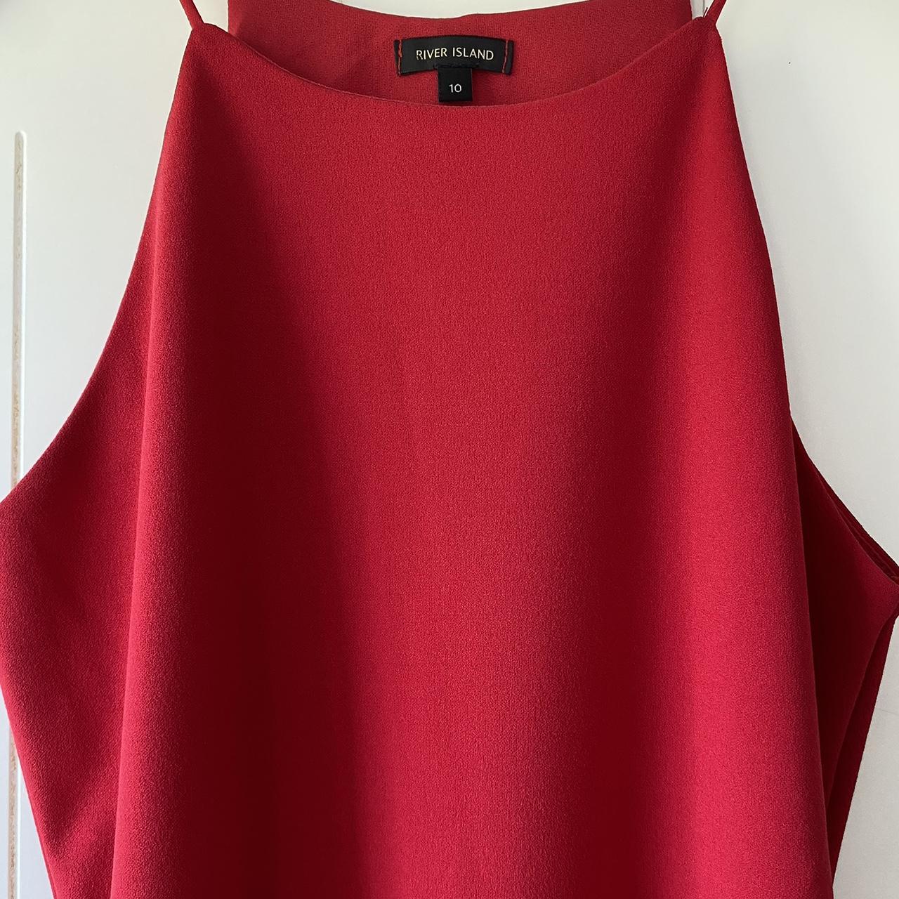 Red dress for Christmas River Island red dress.... | Depop